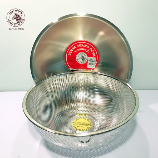 Bộ thau rổ 30cm inox 304 cao cấp - Công ty cổ phần Vân Sam