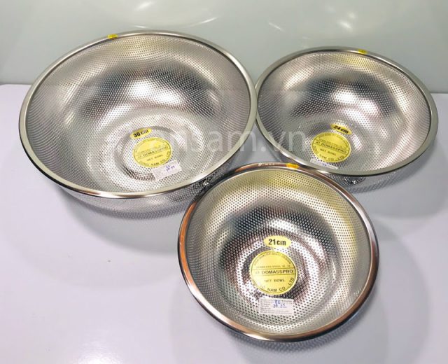 Rổ Inox 304 SX tại Việt Nam (21-24-30cm) - Công ty cổ phần Vân Sam