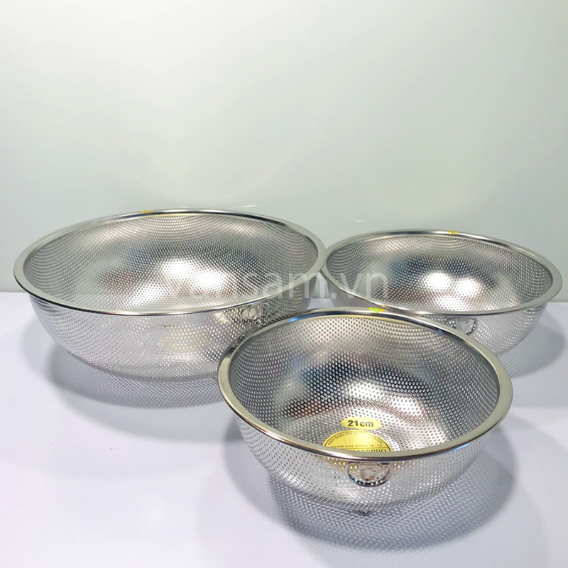 Rổ Inox 304 SX tại Việt Nam (21-24-30cm) - Công ty cổ phần Vân Sam