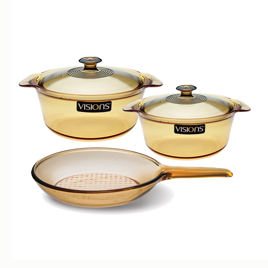 Bộ 3 nồi chảo Visions Flair VSF-12F - Công ty cổ phần Vân Sam