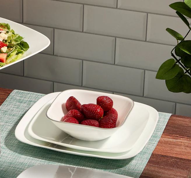 Chén vuông Corelle Winter Frost White 2310-N-LP - Made in USA